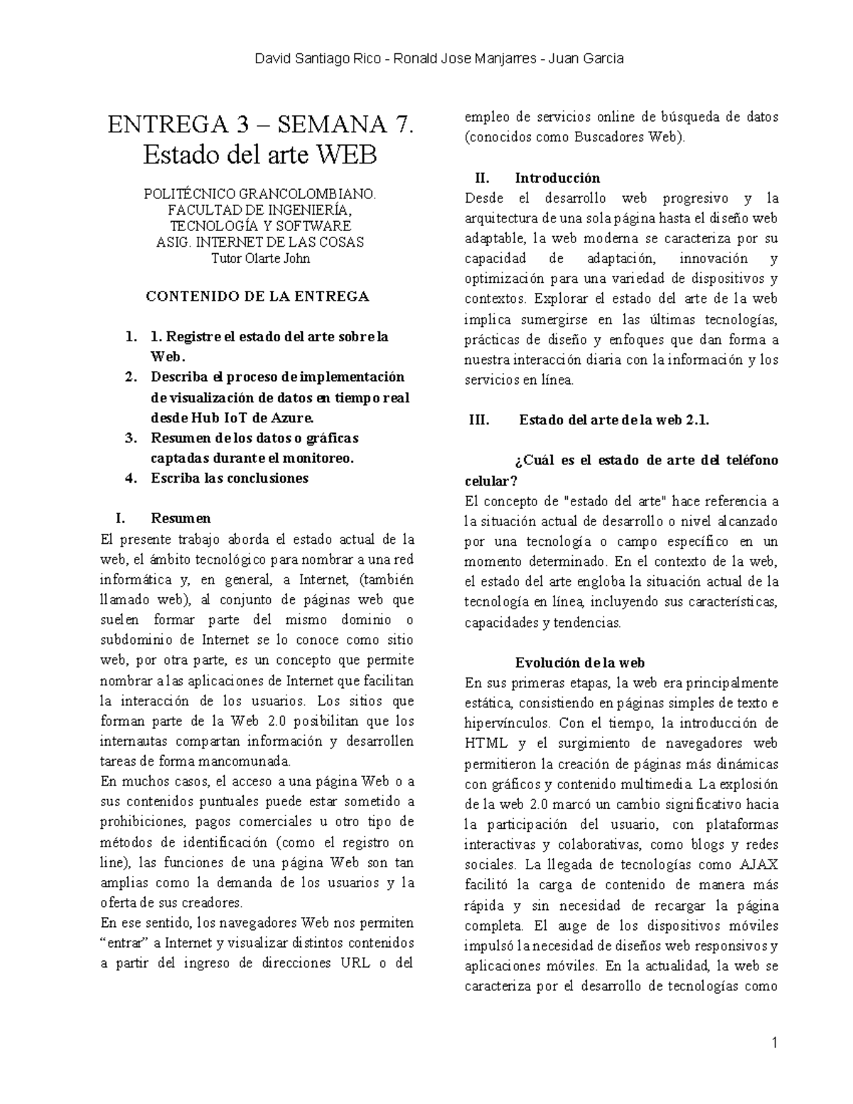 Entrega 3 – Semana 7 internet de las cosas - David Santiago Rico ...