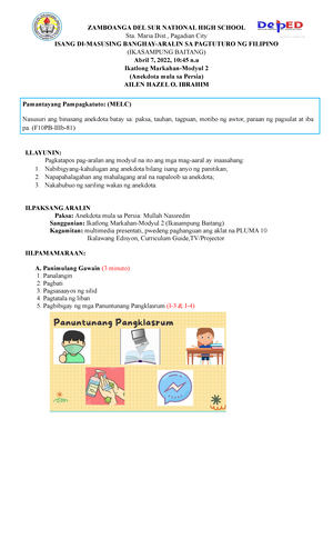 Lesson PLAN FOR Position Paper - LESSON PLAN IN POSITION PAPER Teacher ...