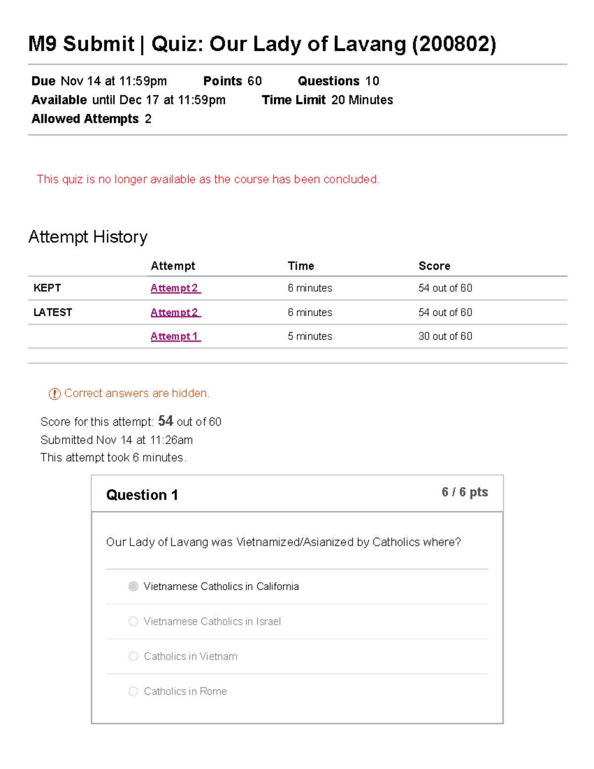 9.M9-Submit-Quiz -Our-Lady-of-Lavang-2008 02 -Vietnamese-Amer - M9 Submit | Quiz: Our Lady of ...