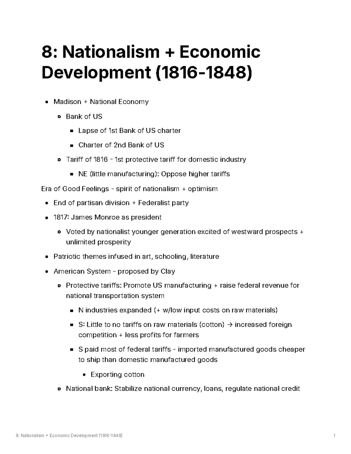 Chapter 8 AMSCO: Nationalism Economic Development (1816-1848) - 8 ...
