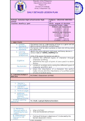 Q3 FIL2 WEEK4 LAS2 - activity sheets - Pangalan: - Studocu