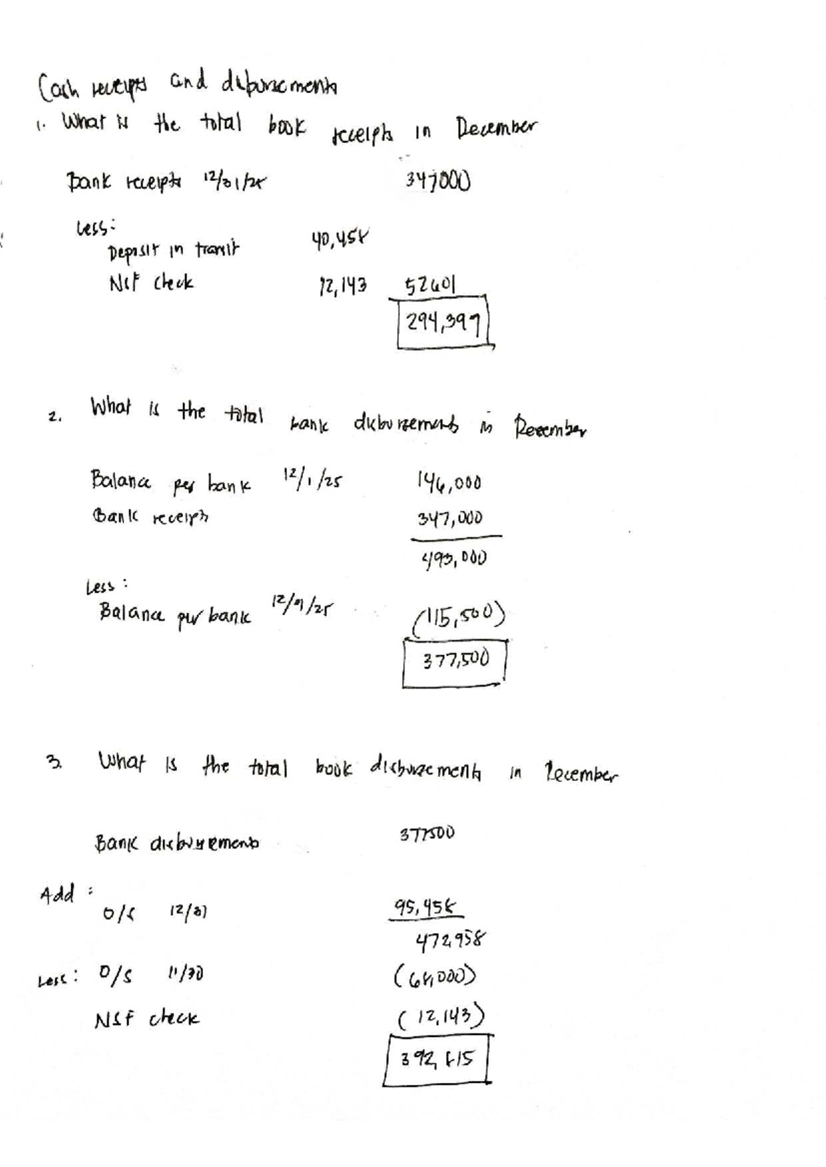 Cash Receipts and Disbursements Analysis - Document 38 - Studocu