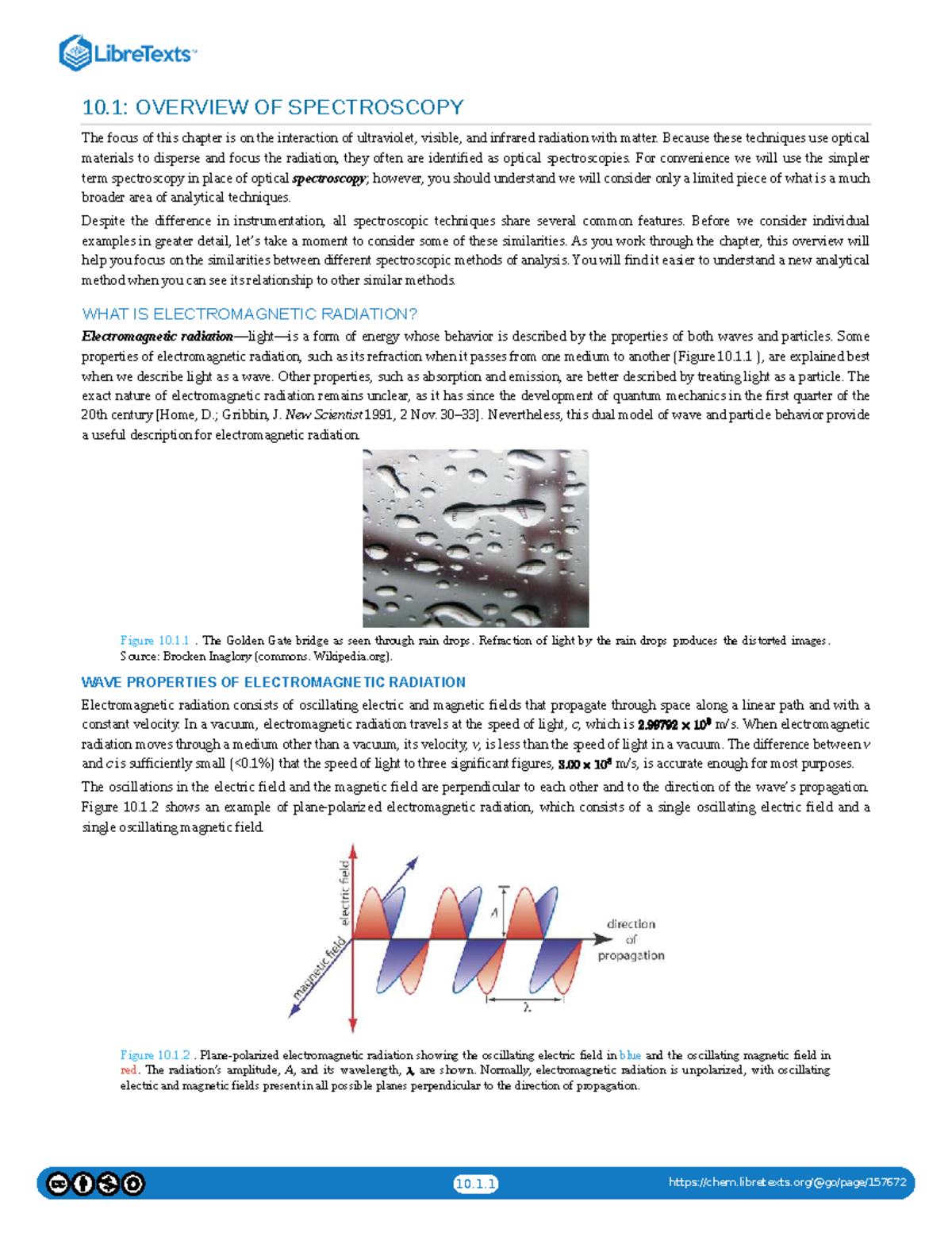 10.1: Overview of Spectroscopy Techniques and Electromagnetic Radiation ...