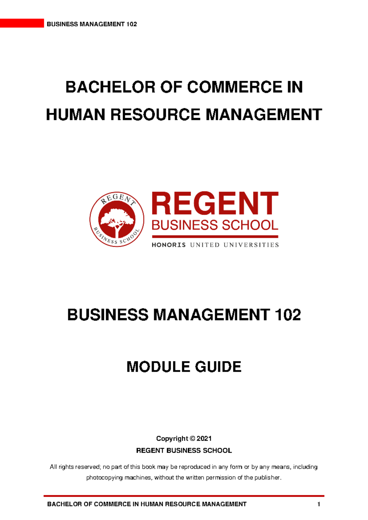 BComHRM - Module Guide for Business Management 102 Essentials - Studocu