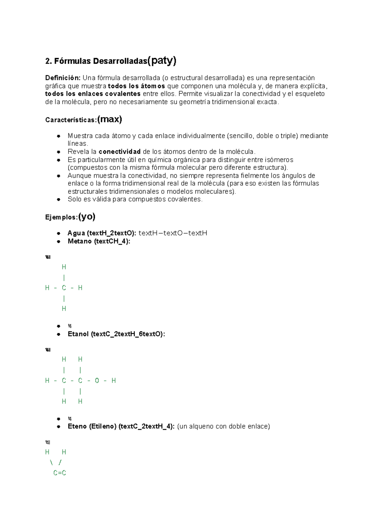 Fórmulas Desarrolladas y Semidesarrolladas en Química Orgánica ...