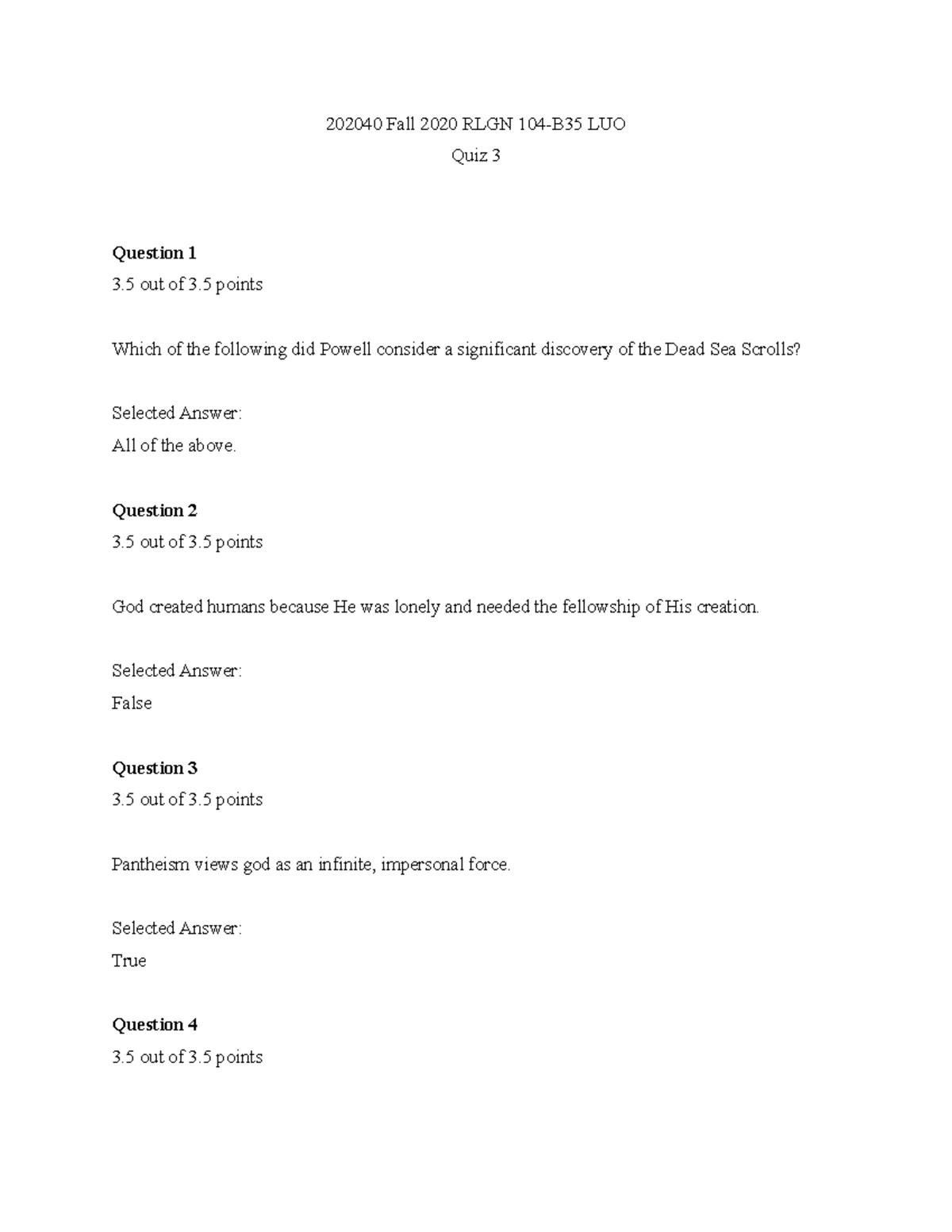 Week 8 Truth and Tolerance - Week 8 Truth and Tolerance Question 1 3 / ...