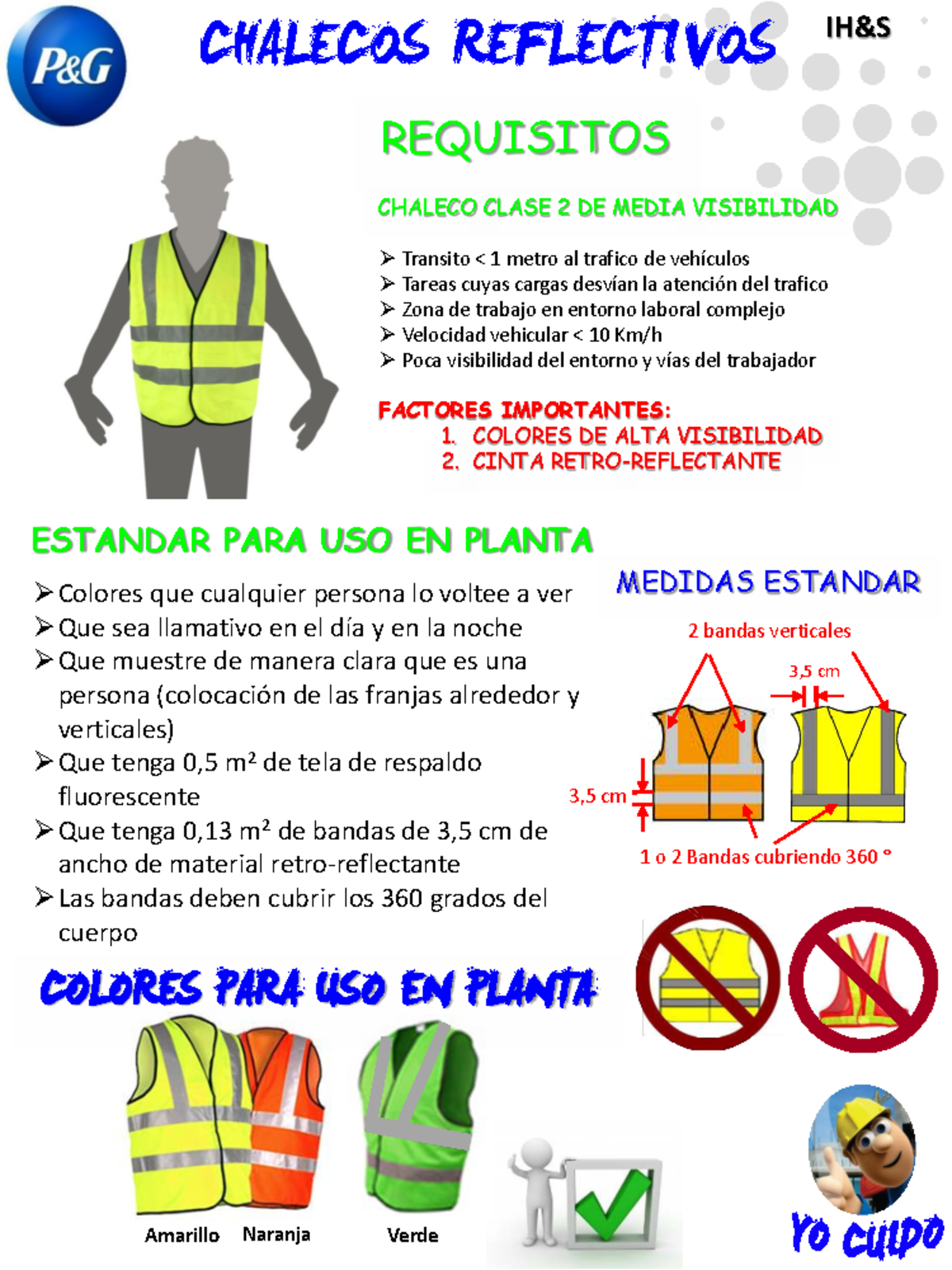 Requisitos para Chalecos Reflectivos - Clase 2 de Media Visibilidad ...