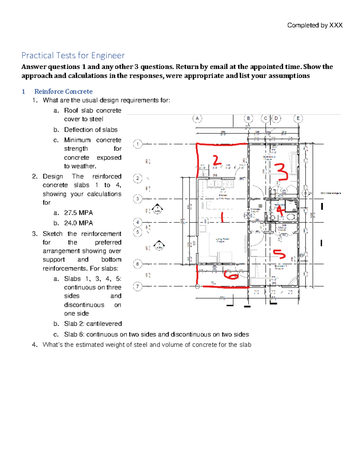 Practical Test for Civil Engineer 20240405 - Practical Tests for ...