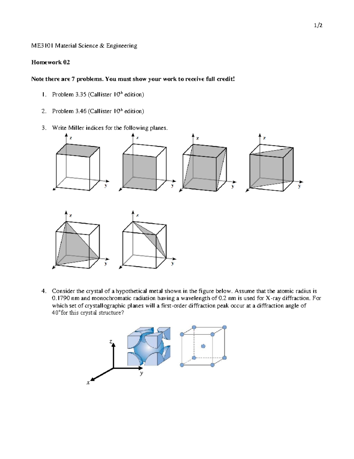 ME3101 HW 02 - Chapter 2 Problem Set and Solutions - Studocu