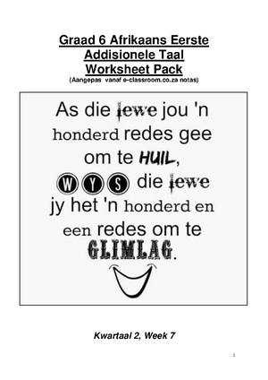 Begripstoetse kwartaal 3 - Waarom Volstruis se nek so lank is 1 Lank ...