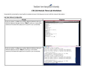 Cyb 310 Project Two Joseph Carnes - Project Two: Intrusion Detection Systems Analysis Joseph ...