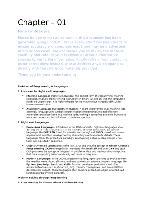 PPS UNIT I - Unit 1 Notes - UNIT I INTRODUCTION Evolution of ...