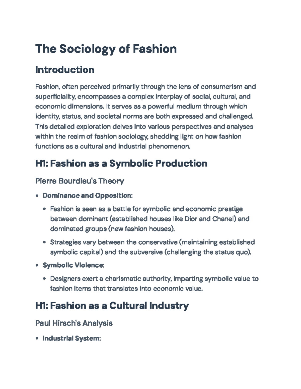 Sociology of Fashion: A Comprehensive Analysis of Cultural Dynamics ...