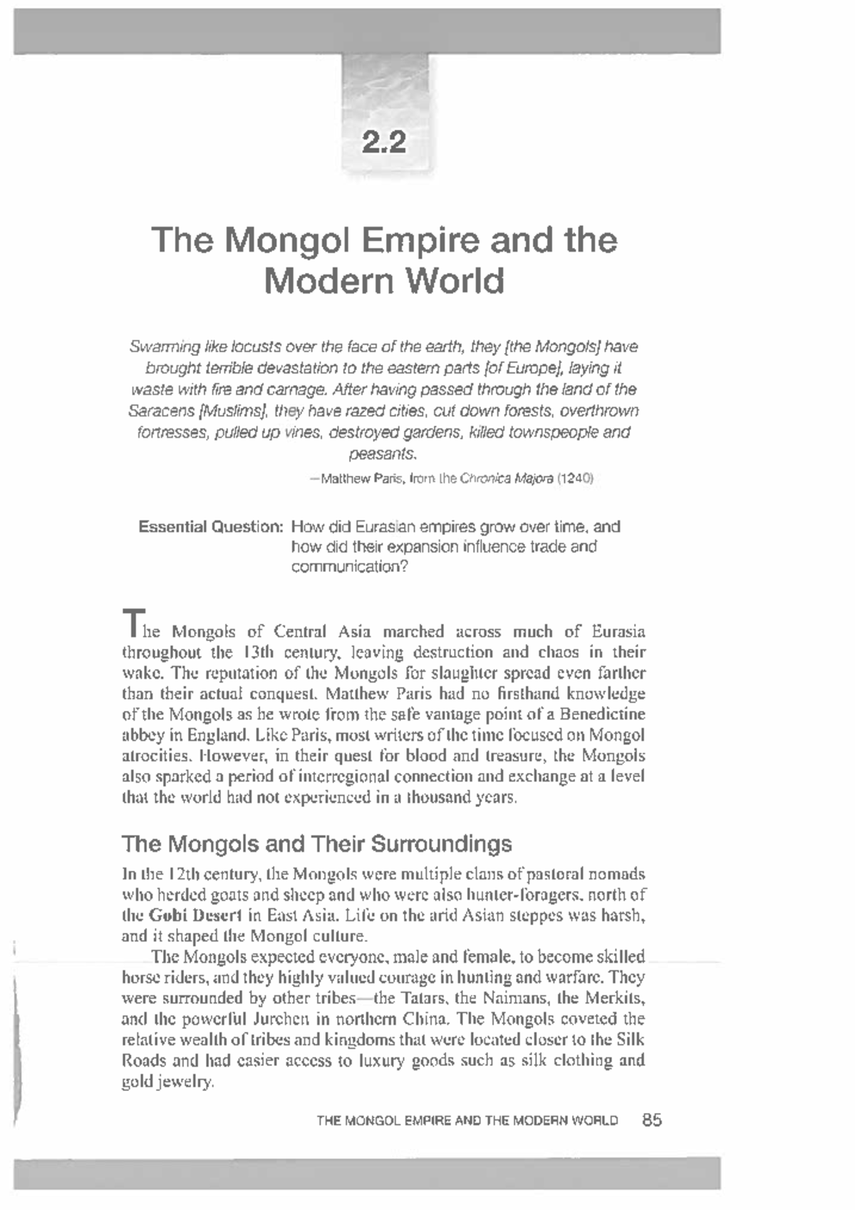 Mongol Empire's Impact on Eurasia: A Historical Overview (HIST 101 ...