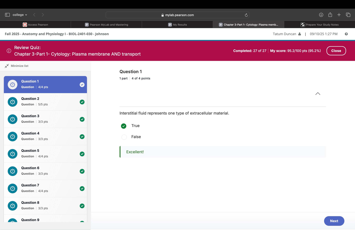 Final Exam Study Guide: Anatomy & Physiology I (XYZ123) - Studocu