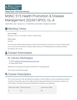 MSNC 510 WEEK 1 Letter to Representative - Representative Dear ...