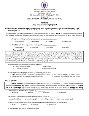 DLP for COT fil 7 - filipino - GRADE 7 DAILY LESSON PLAN (Pang-araw-araw na Banghay-aralin ...