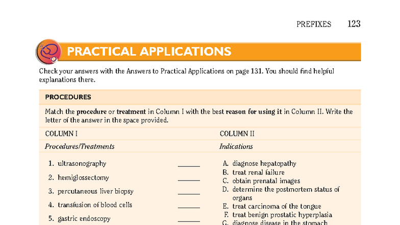 Chapter 4: Practical Applications of Medical Prefixes 123 - Studocu