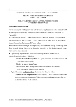 Chemistry - Civil Engineering Combined Notes - COURSE TITLE – APPLIED ...