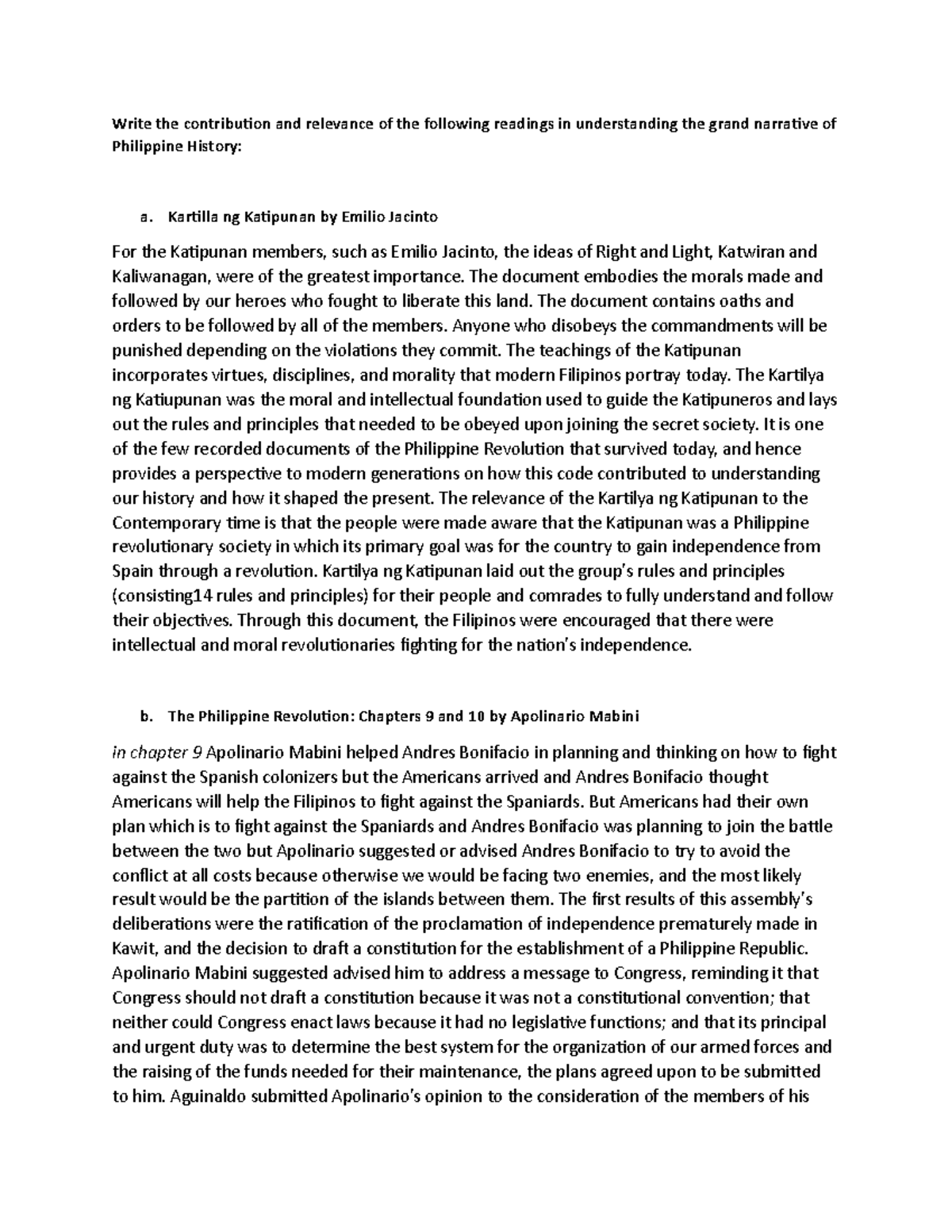 Understanding the Contribution of Key Readings in Philippine History ...