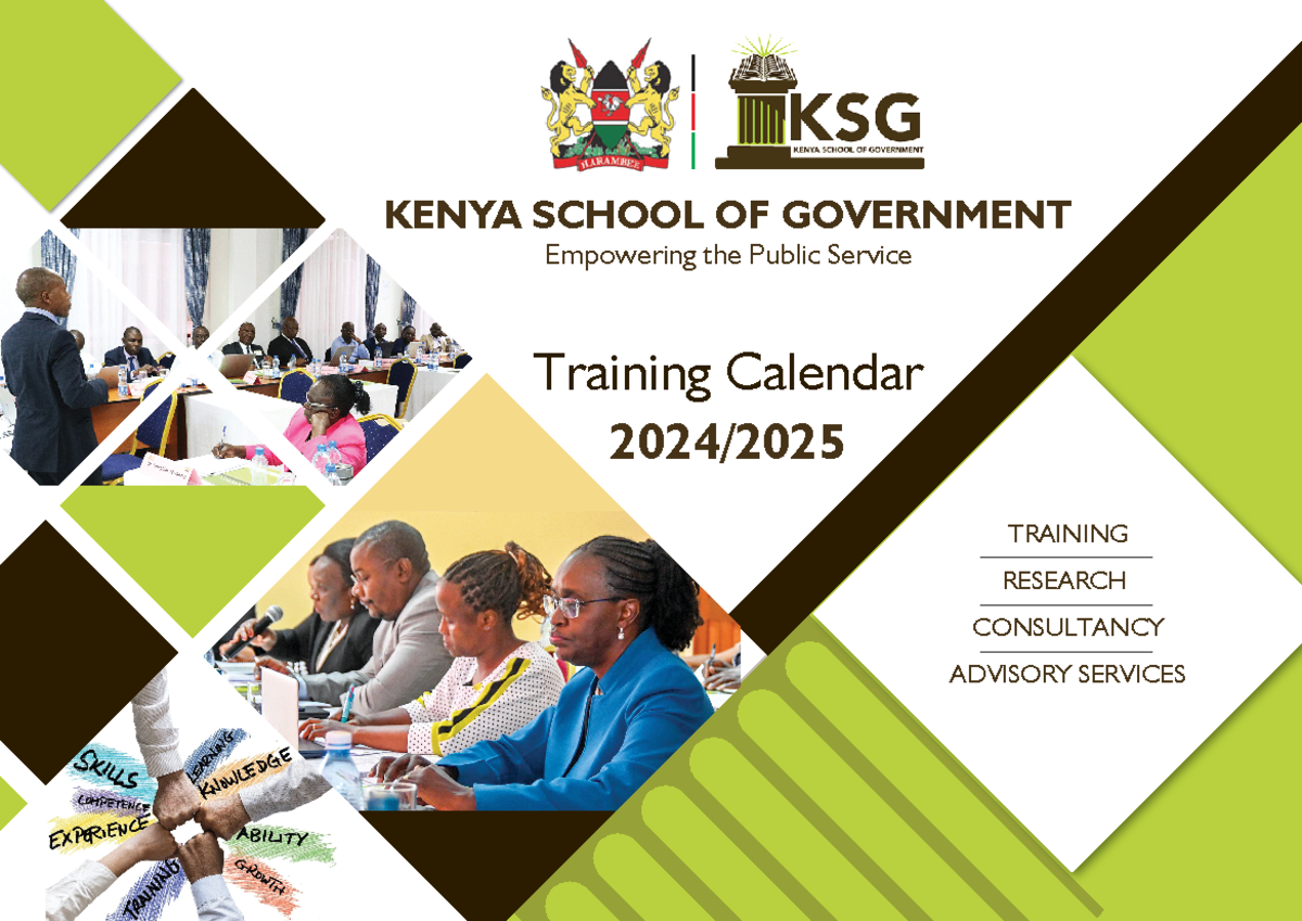 KSG Training Calendar 2024-2025: Public Service Development Programs - Studocu