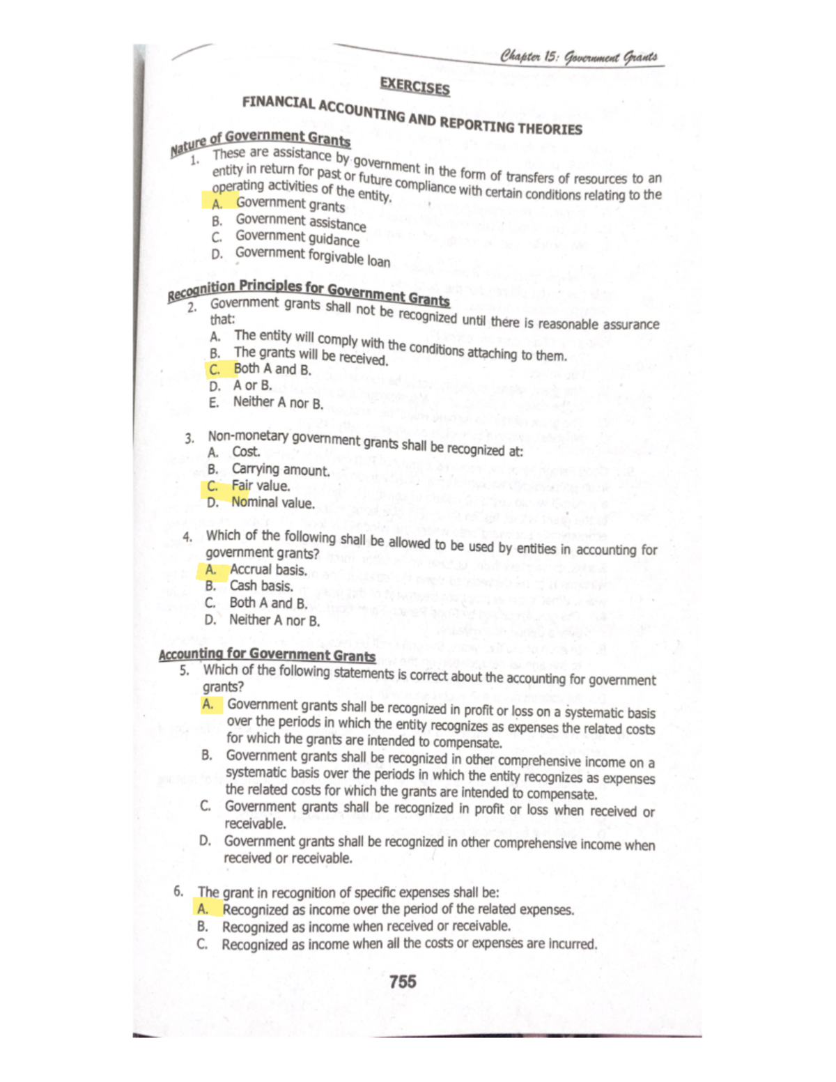 Government Grants Case Study - IntAcc 2 - Problems and Exercises - Studocu