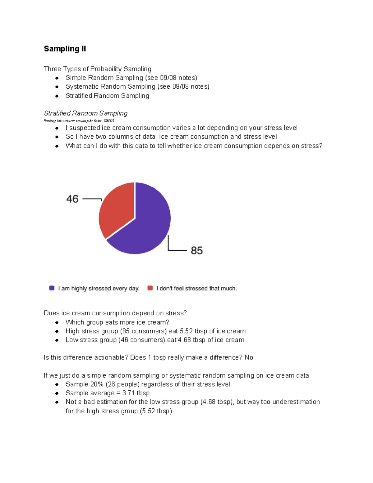 Sampling II: Exploring Probability Sampling Methods in STATS 09/10 ...