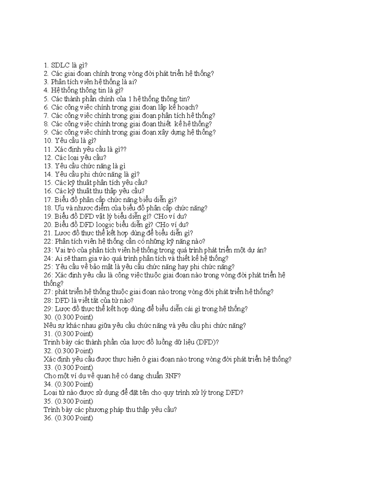SDLC & Phân Tích Hệ Thống: Tổng Hợp Kiến Thức Căn Bản - Studocu