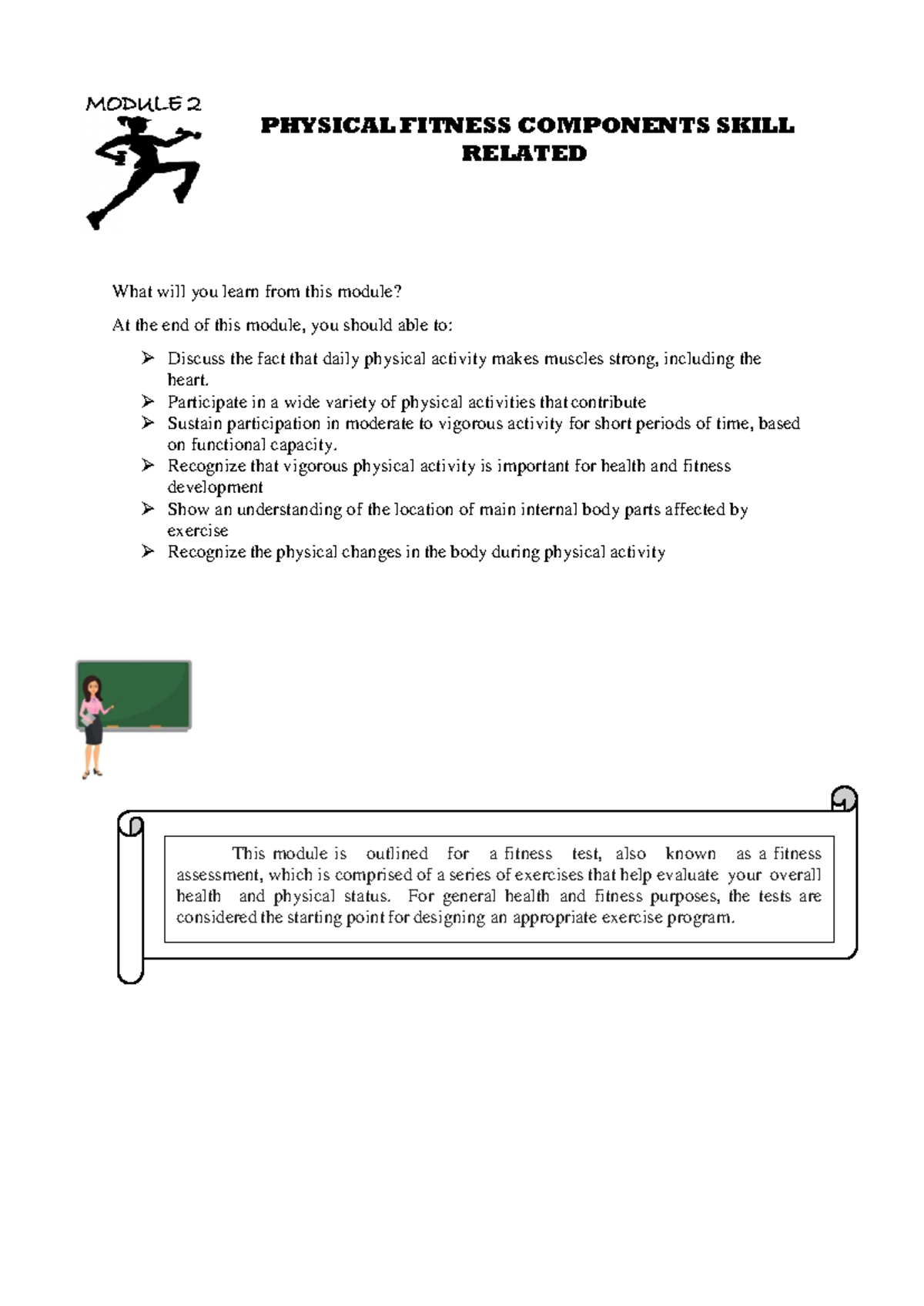 MODULE 2: Skill-Related Fitness Components Overview - Studocu