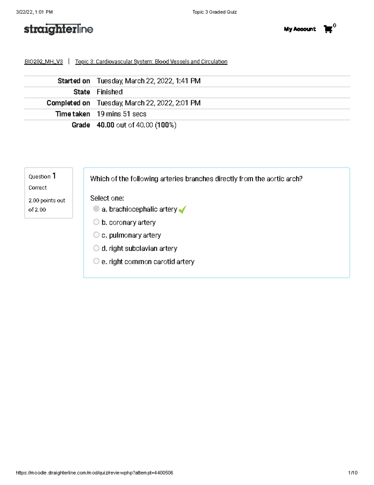 BIO202_MH_V3 | Topic 3 Graded Quiz on Cardiovascular System and ...