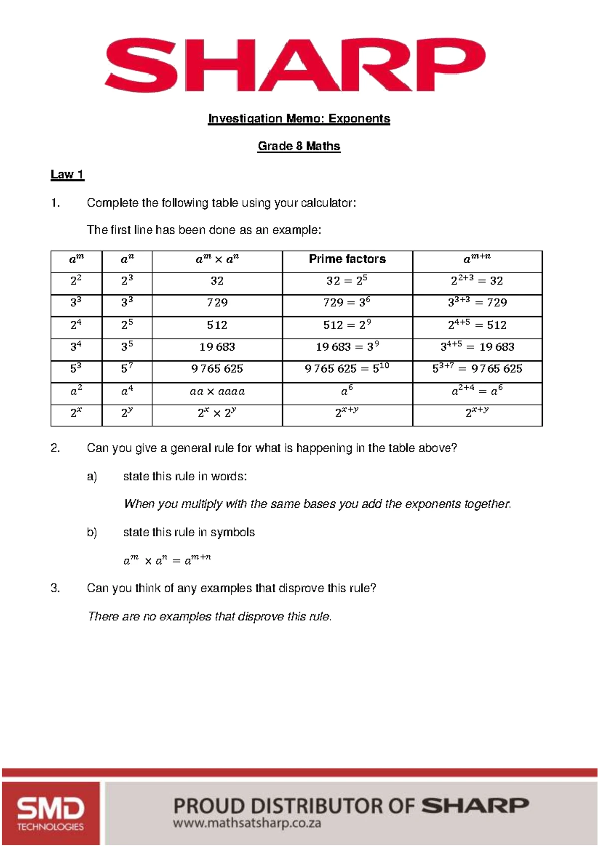Grade 8 investigation number patterns - Number Patterns Investigation ...