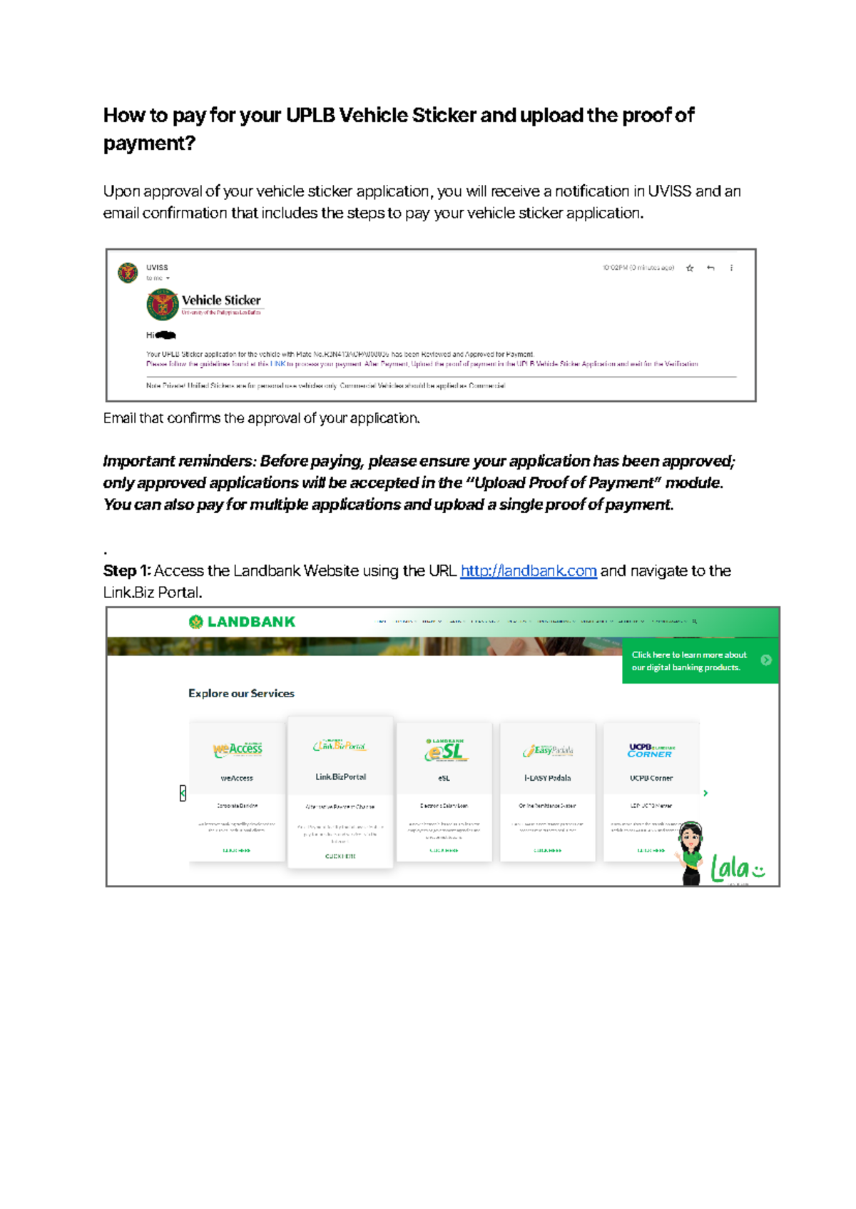 Guide to Paying for UPLB Vehicle Sticker & Uploading Proof of Payment ...