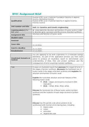 Unit 2- Assignment 2- Calorimetry- BTEC Assignment briefs 2022-23 ...