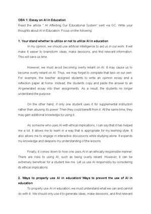 Amer Jasmir - TOS Template - EDUC 75: ASSESSMENT IN LEARNING 1 TABLE OF ...