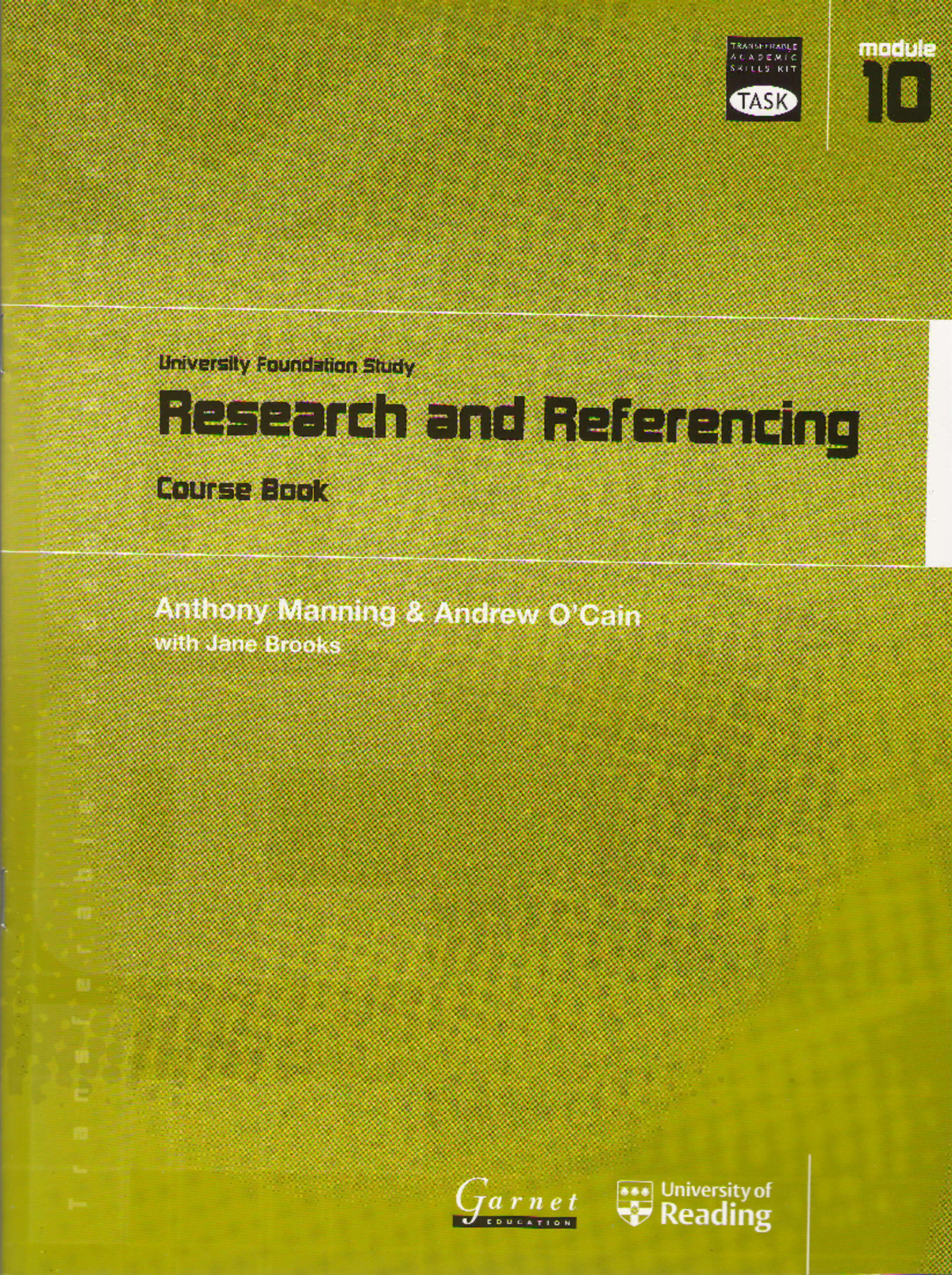 Module 10 Researching - Wintersemester - : l . I. i ' : : : t , i t ...