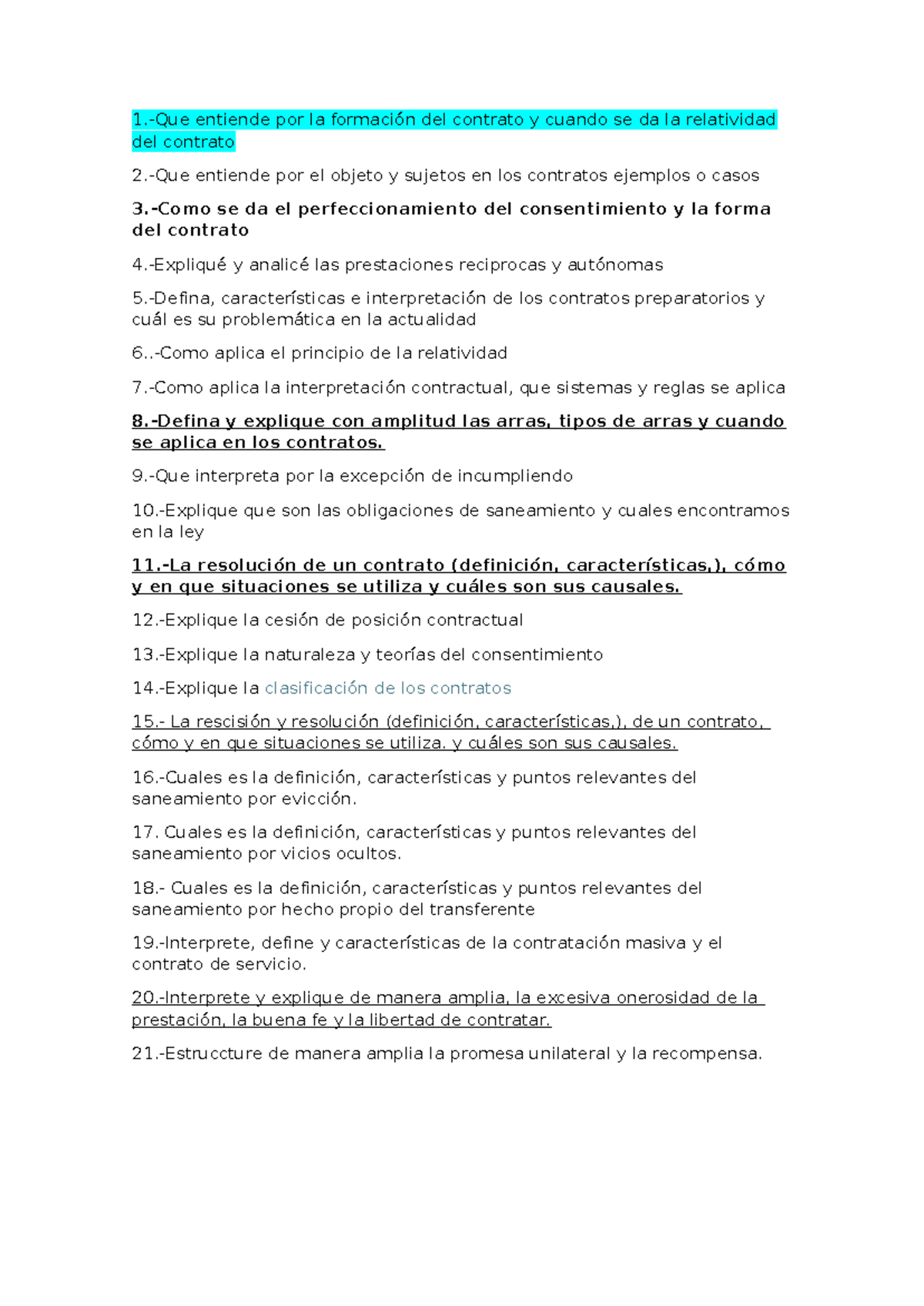 Examen Parcial Contratos - Análisis de Teoría y Práctica - Studocu