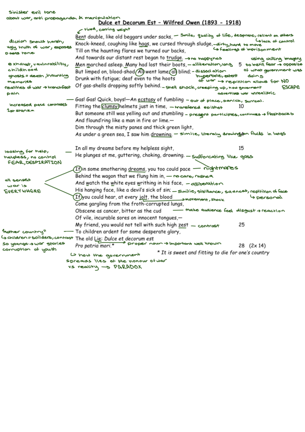 Annotated Notes on IEB 2022 Poetry Analysis - Studocu