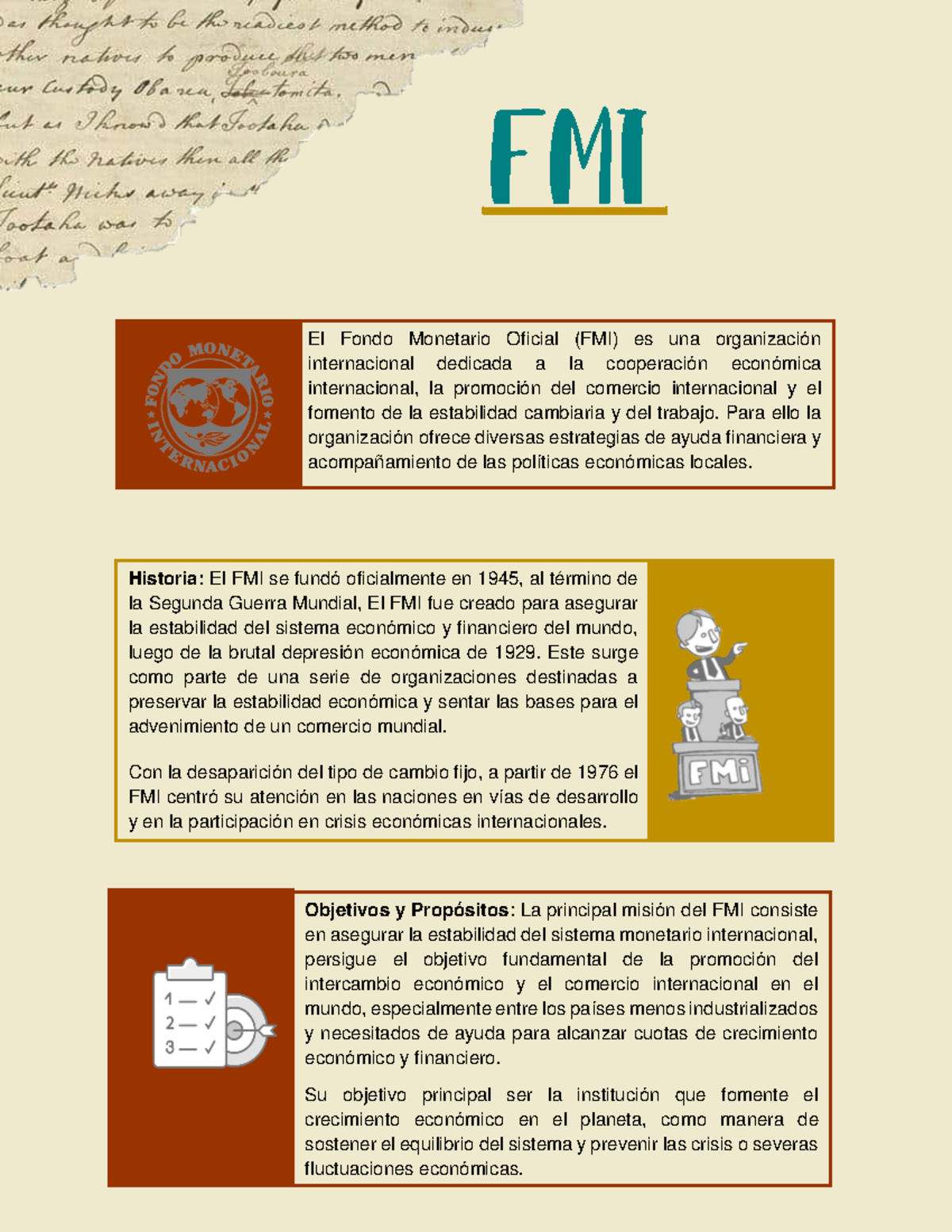 Infografía FMI - El Fondo Monetario Oficial (FMI) es una organización ...