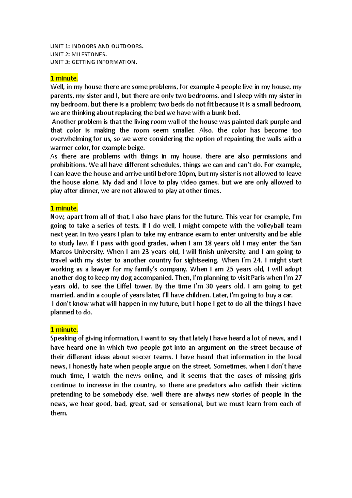 ALP Intermediate 1 - Insights on Living Situations and Future Plans ...