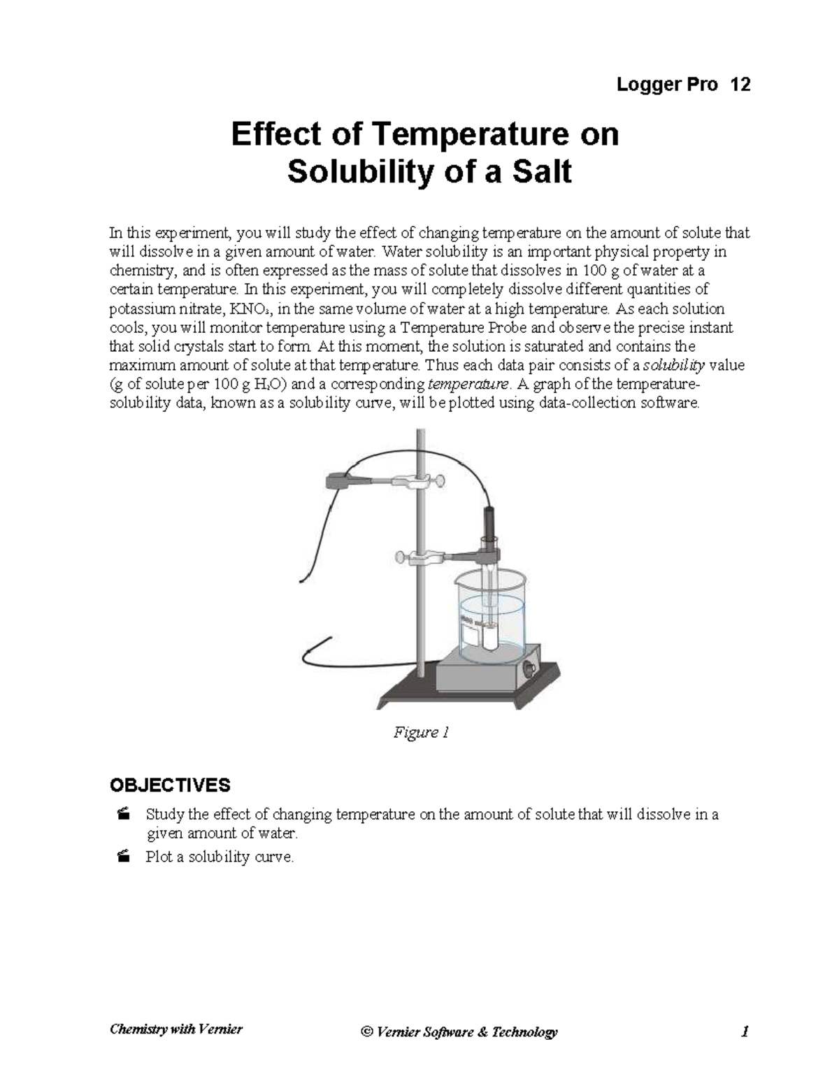 CWV 12 Lab: Effect of Temperature on Salt Solubility - Studocu