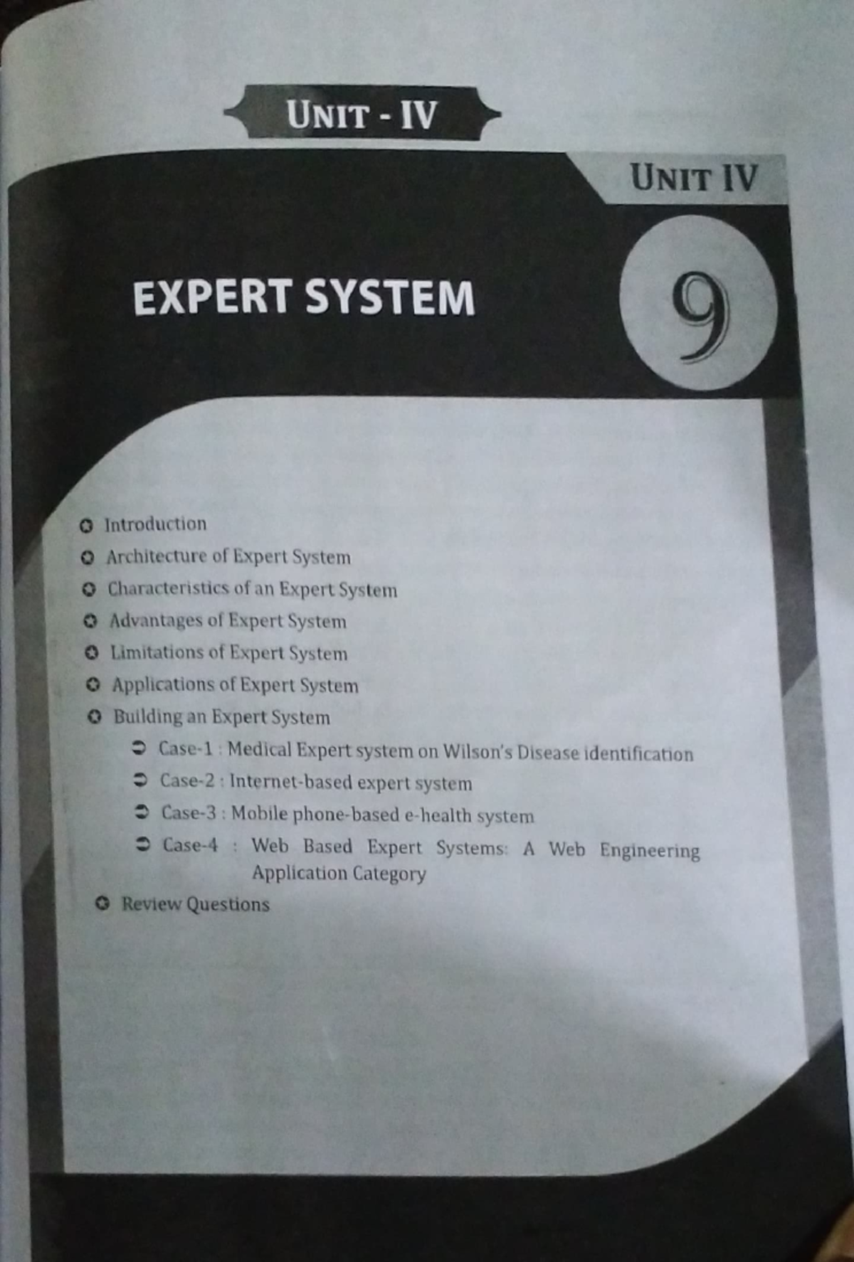 Artificial Intelligence Unit 4: Expert Systems and Machine Learning Overview - Studocu