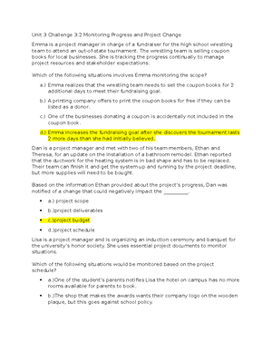 Unit4 milestone final 4 - 21/21 that's 100% RETAKE 21 questions were answered correctly. 1 Which ...