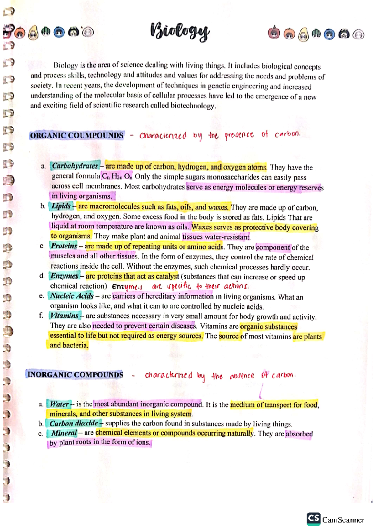 CS Biology: Comprehensive Review of Biological Concepts and Processes ...