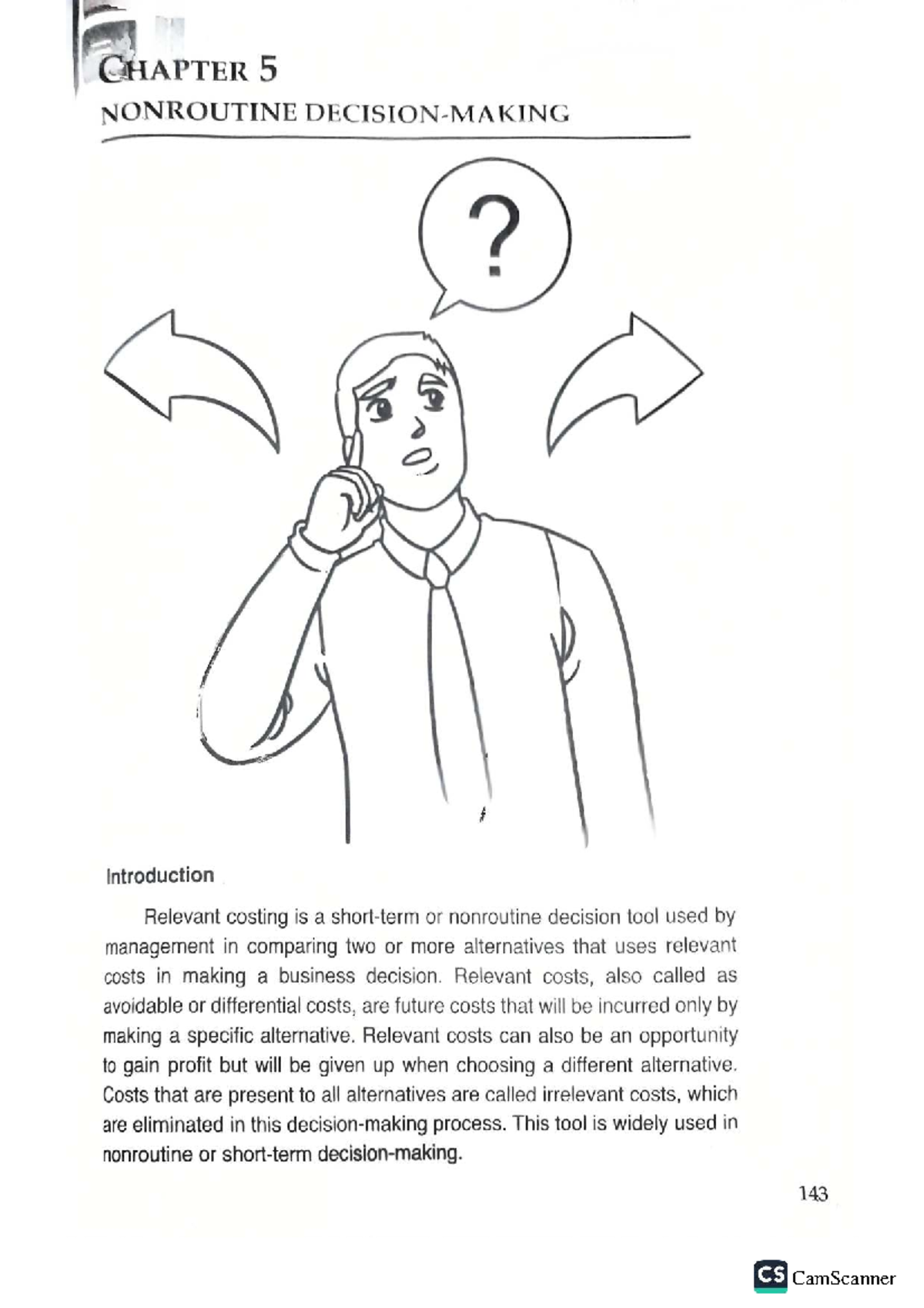 CS 143 Lesson 1: Nonroutine Decision-Making and Relevant Costs - Studocu
