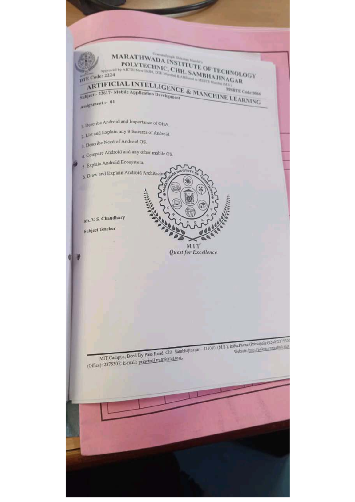 Artificial intelligence and machine learning assignment 1 & 2 - Studocu