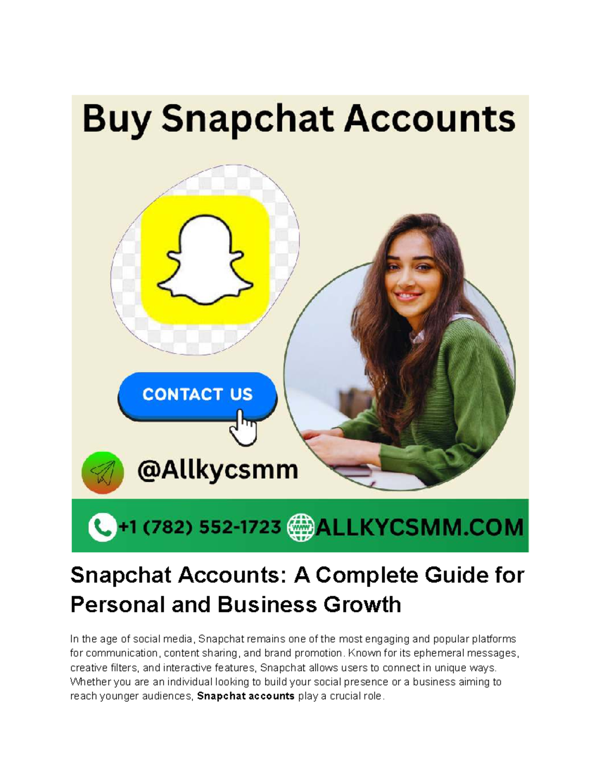 Snapchat Accounts: Essential Guide for Personal & Business Growth - Studocu