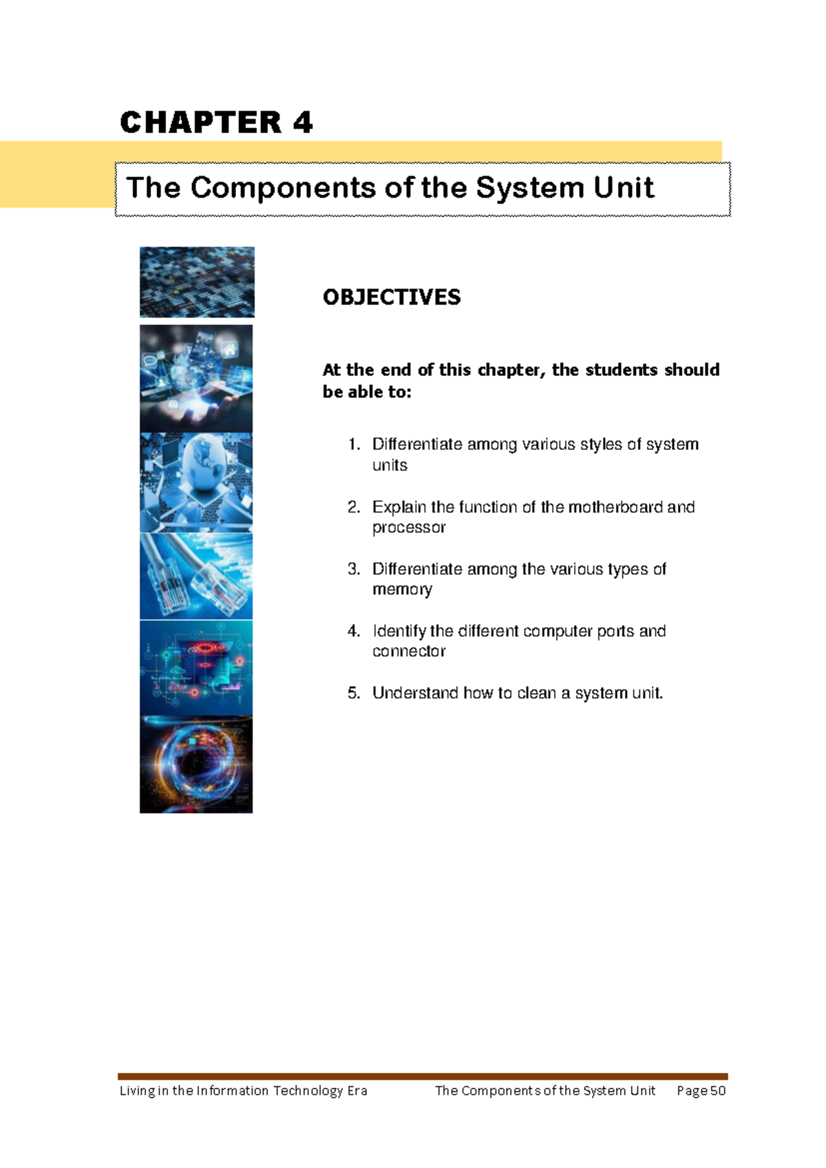 CHAPTER 4: Components of the System Unit - IT Era Module - Studocu