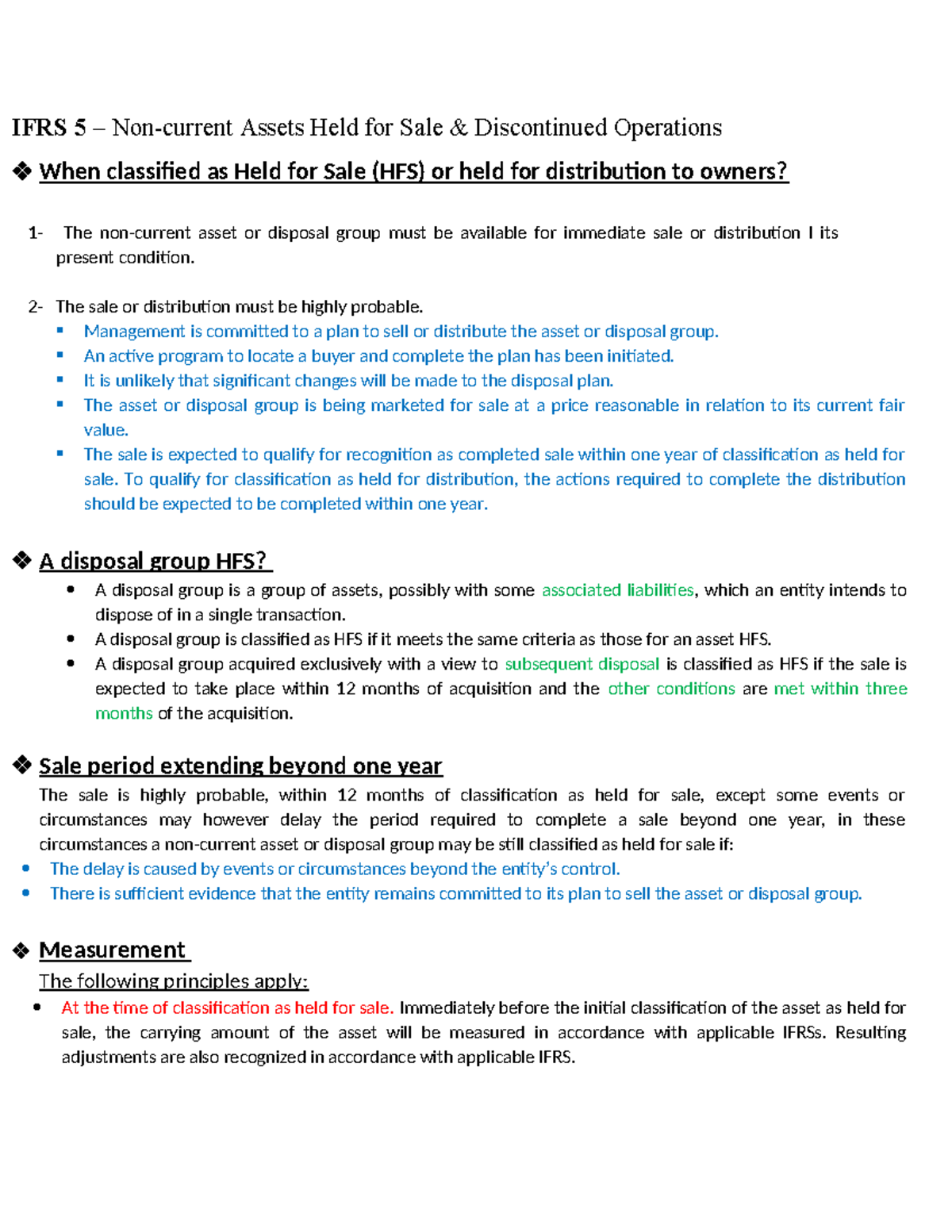 IFRS 5 - Report - international acc. - IFRS 5 – Non-current Assets Held ...