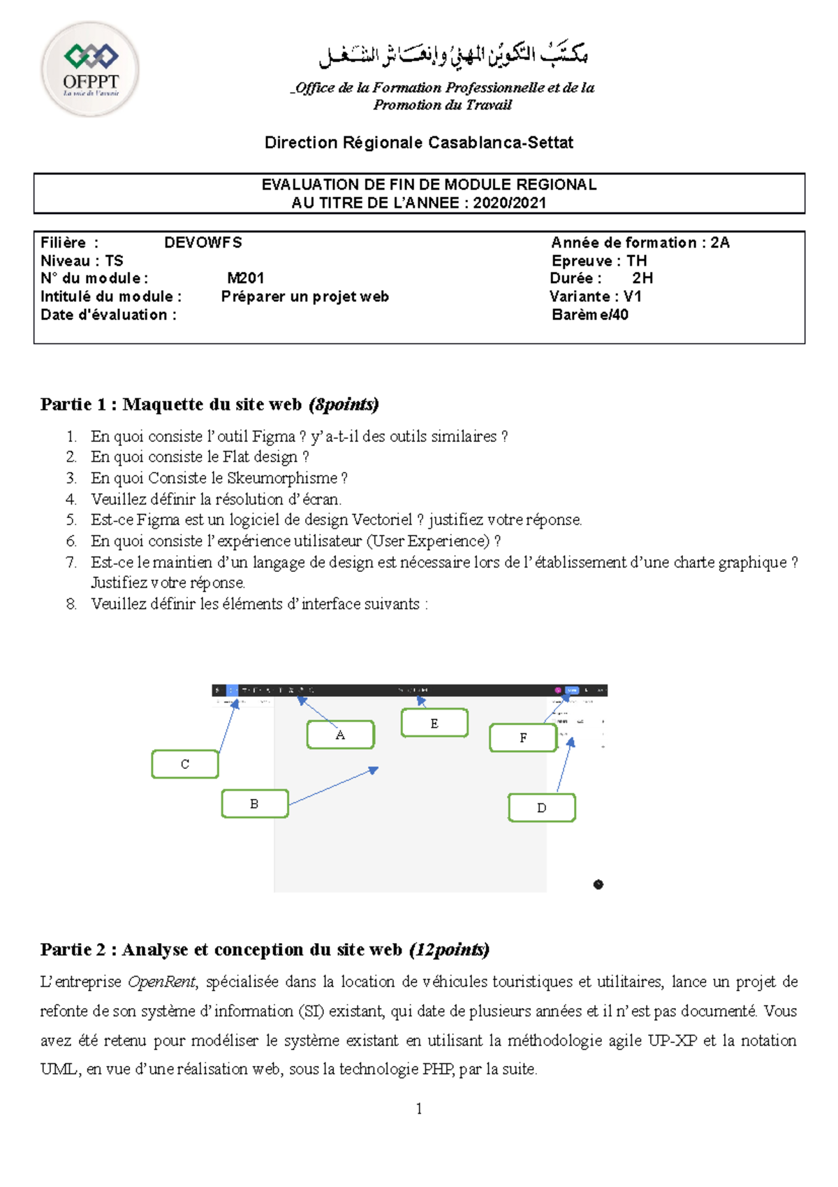 Évaluation de Fin de Module M201: Projet Web 2022-2023 - Studocu