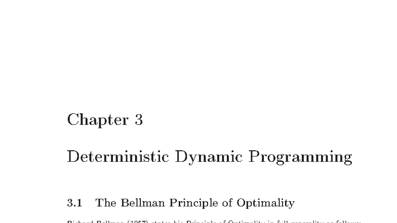 Chapter 32016 0921092720 - Chapter 3 Deterministic Dynamic Programming ...